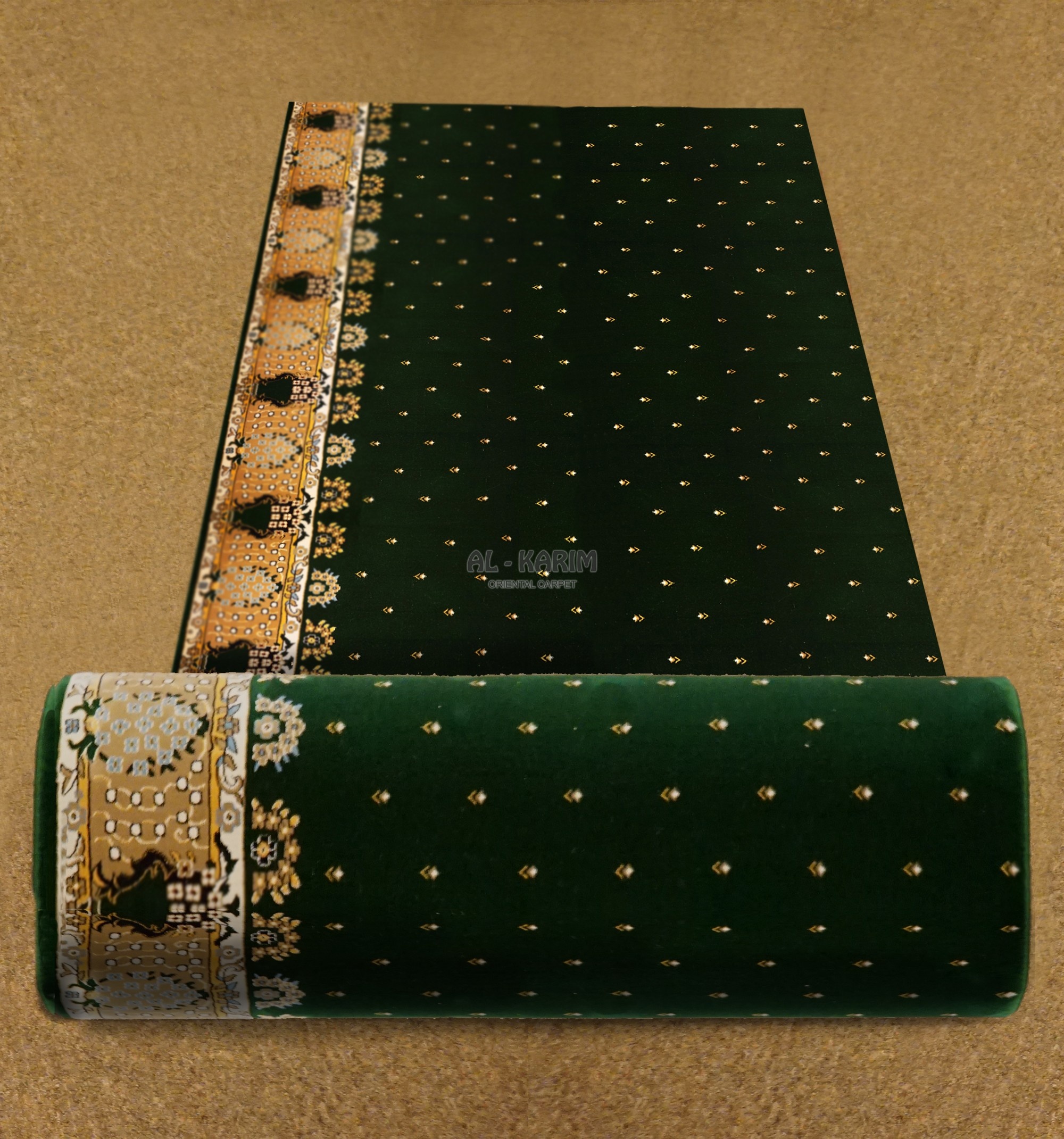 Jual Sajadah Roll Masjid Aryan Gold | Al Karim Karpet